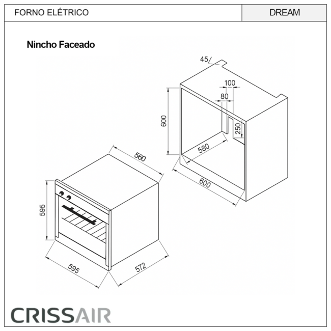 Forno Elétrico Dream - Crissair